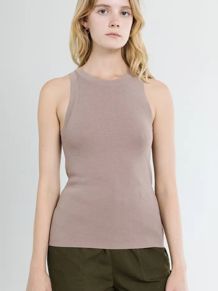 The Jesse Tank - Taupe – Lighthouse Boutique